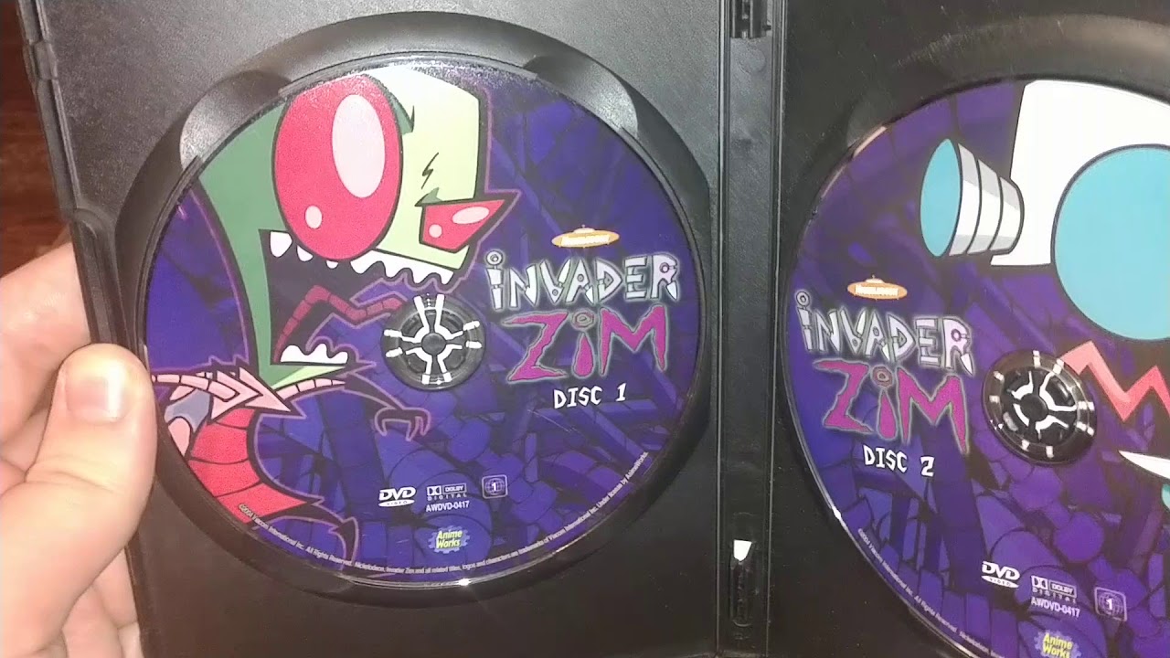 My DVD of a Nickelodeon DVD of invader Zim from 2004 DVD release - YouTube