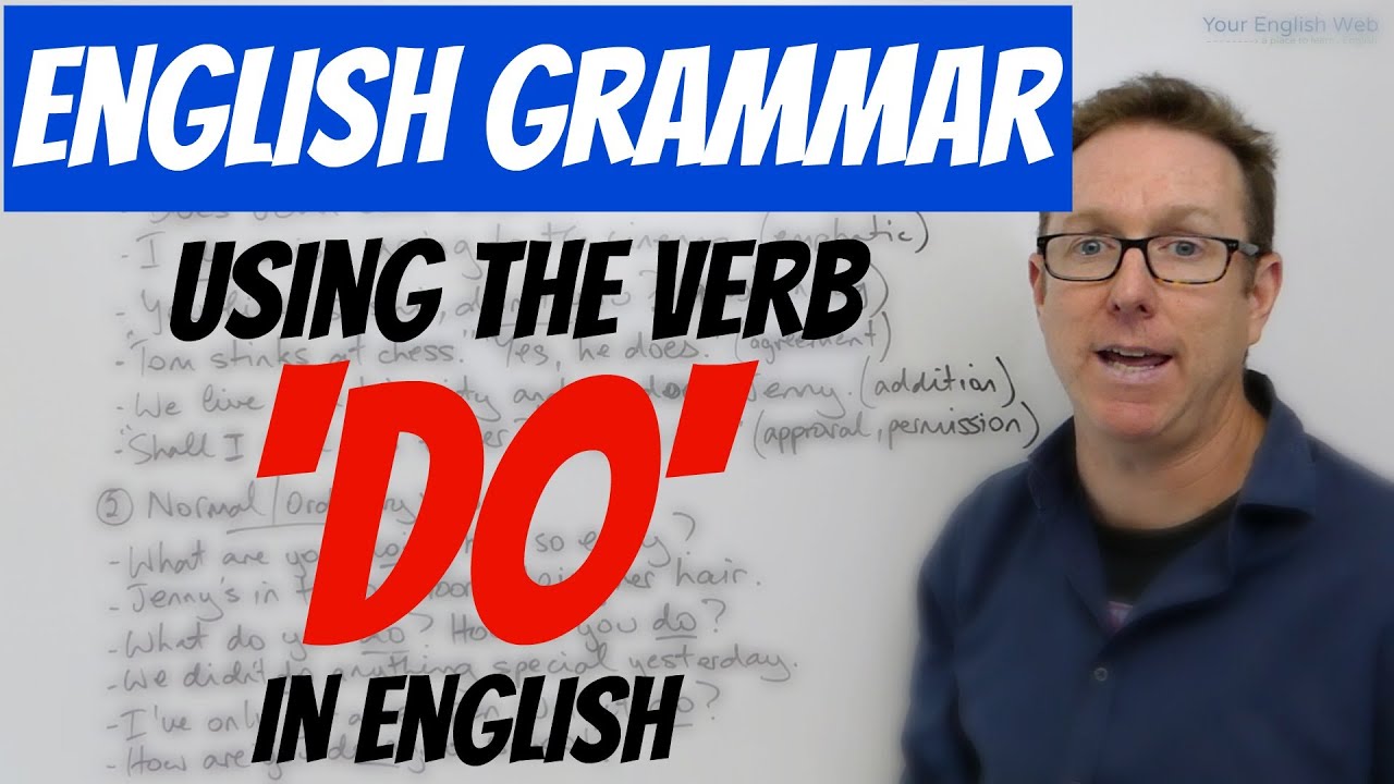 English grammar - How to use the verb 'DO' - gramática inglesa - YouTube