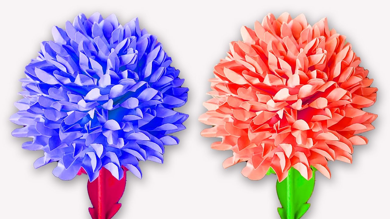 Diy Paper Flowers: Crafting Beautiful Blooms Step By Step #flower - YouTube