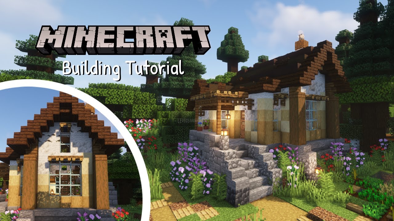 Minecraft Tutorial - Texturing Building Tips in Building a House! - YouTube