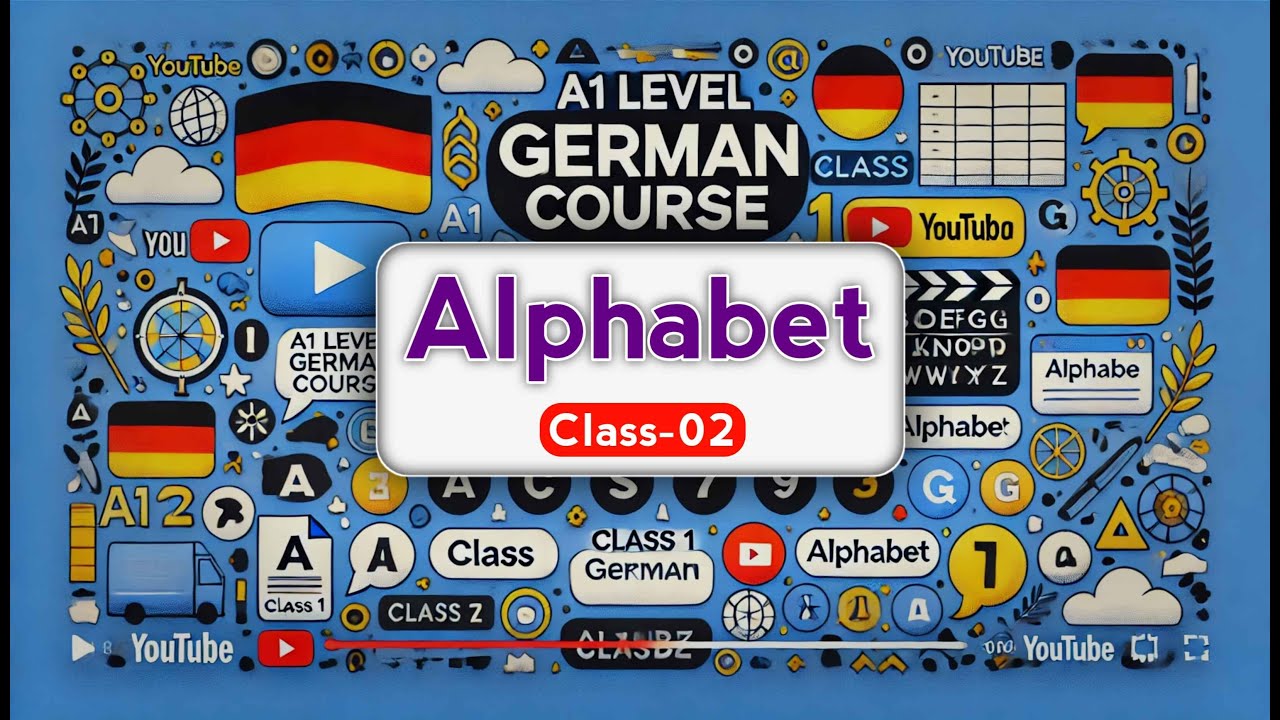 Learn German A1: Alphabet Basics - Class 2 | জার্মান আলফাভেট বেসিক ...