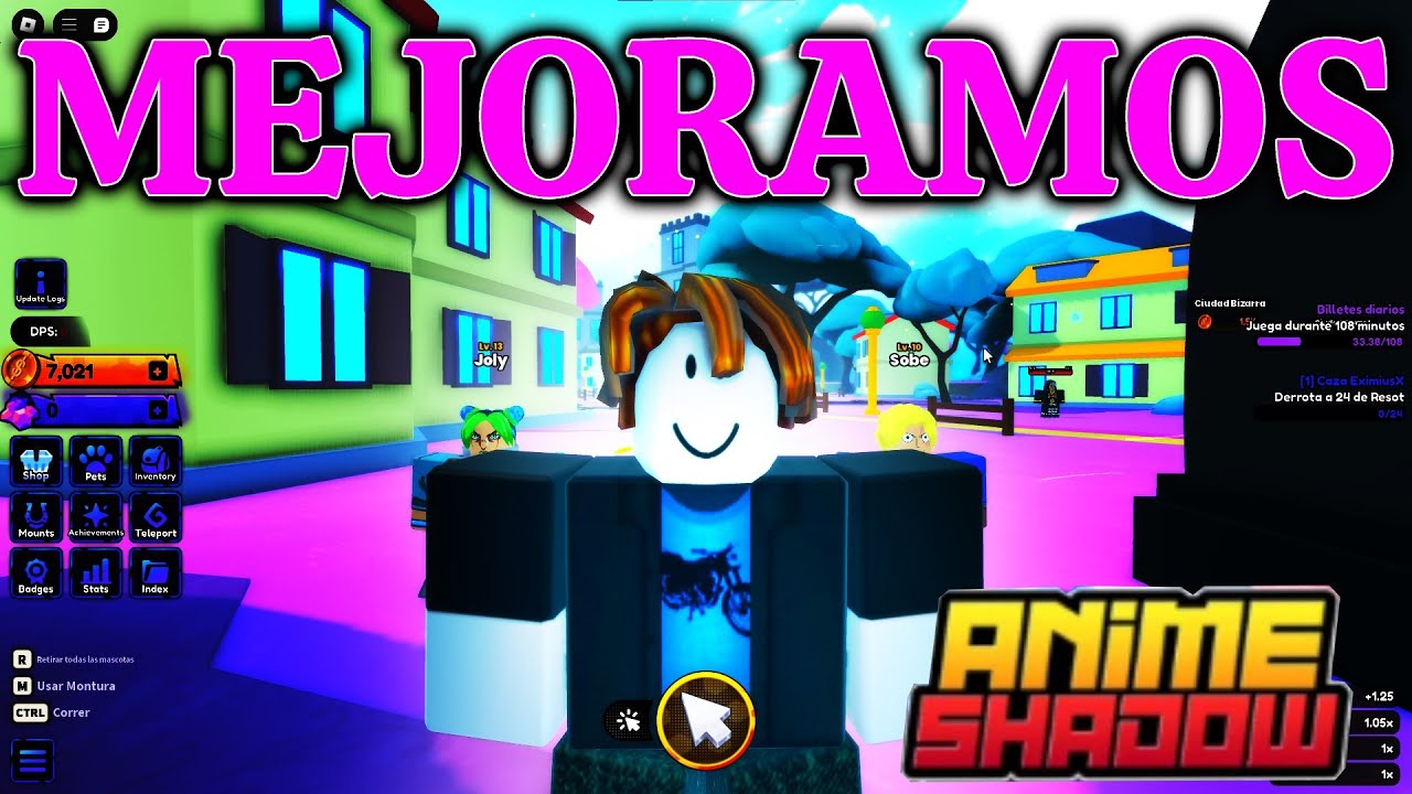 MEJORAMOS EN ANIME SHADOW ROBLOX - YouTube