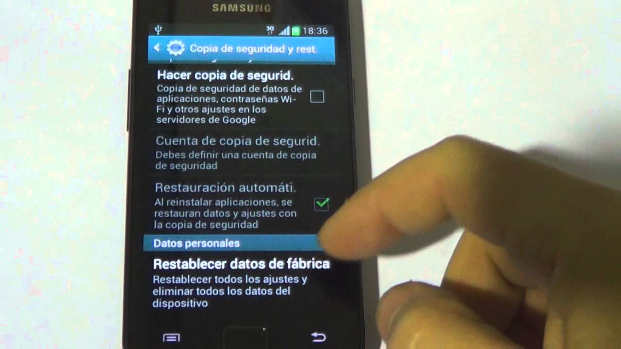 Como hacer un borrado de datos - YouTube