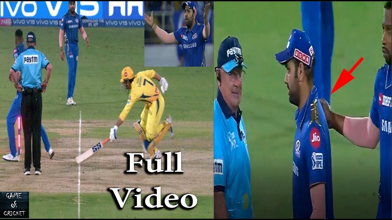IPL Final: MS Dhoni run out drama costs CSK title...FULL VIDEO - YouTube