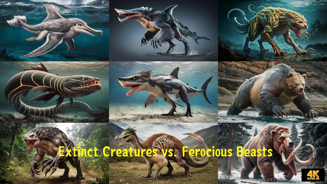 Unleashing the Power: Fusion of Extinct Creatures and Ferocious Beasts ...