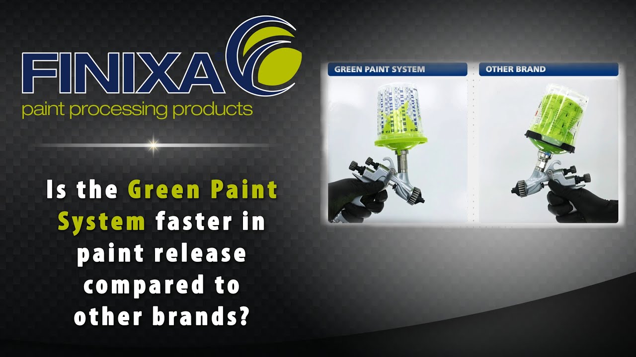 Is the Finixa Green Paint System faster in paint release compared to ...