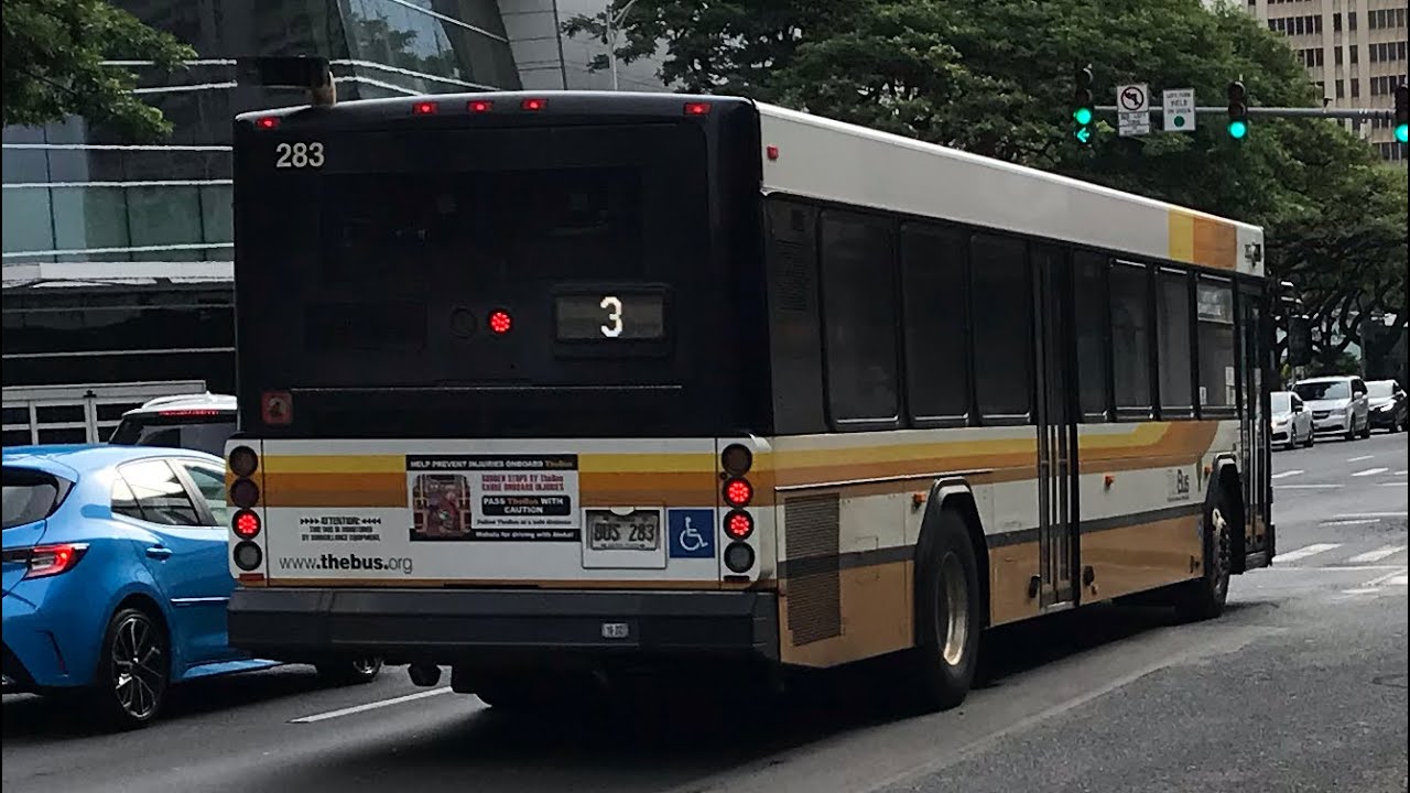 Honolulu TheBus | Route 3, Bus 283 | Part 7 (Ala Moana) - YouTube