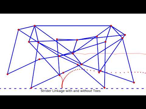 The Impact of Toes on Strider Linkage's Gait - YouTube