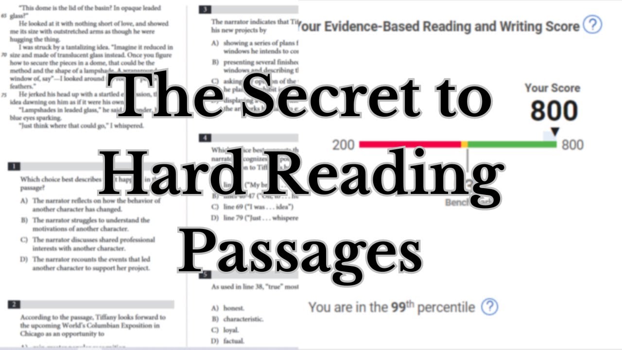 Strategies for Hard SAT Passages - YouTube