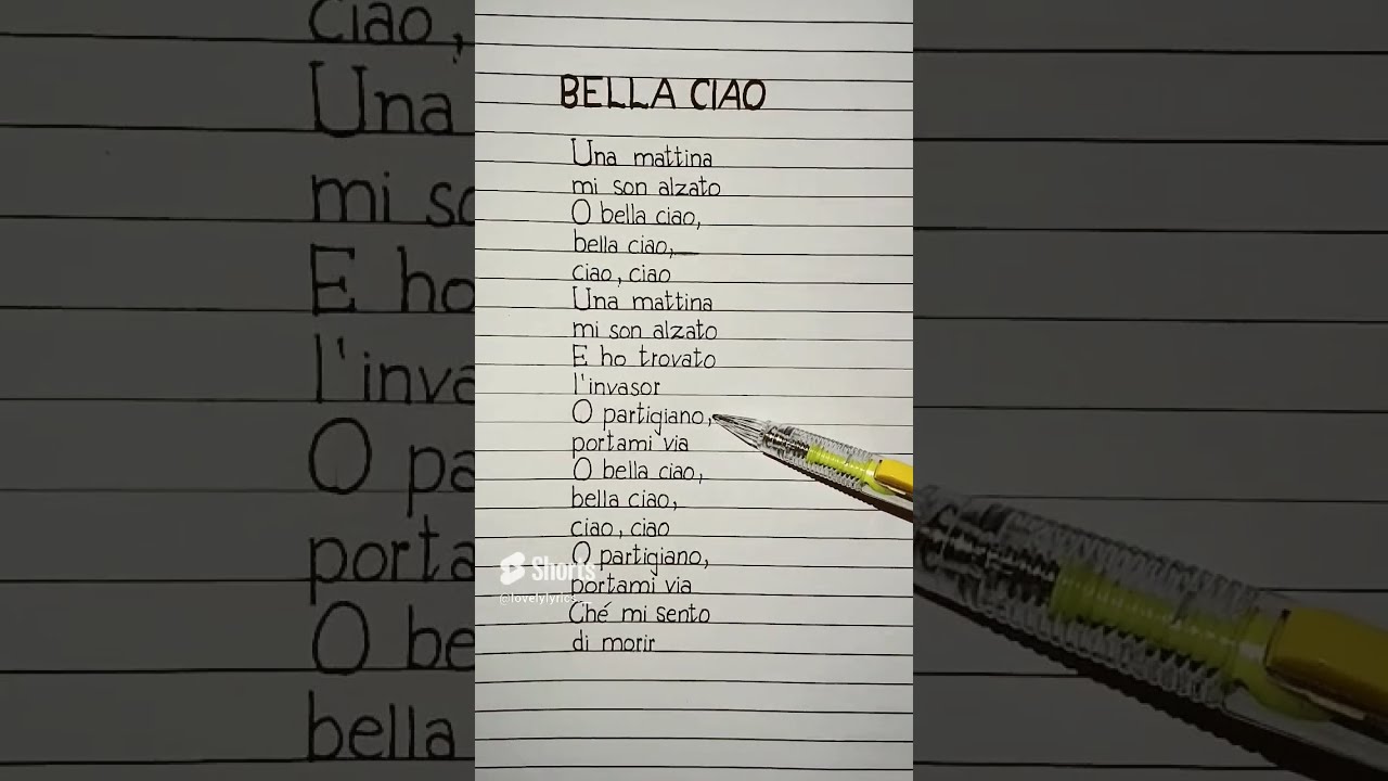 bella ciao lyrics in english money heist song lyrics