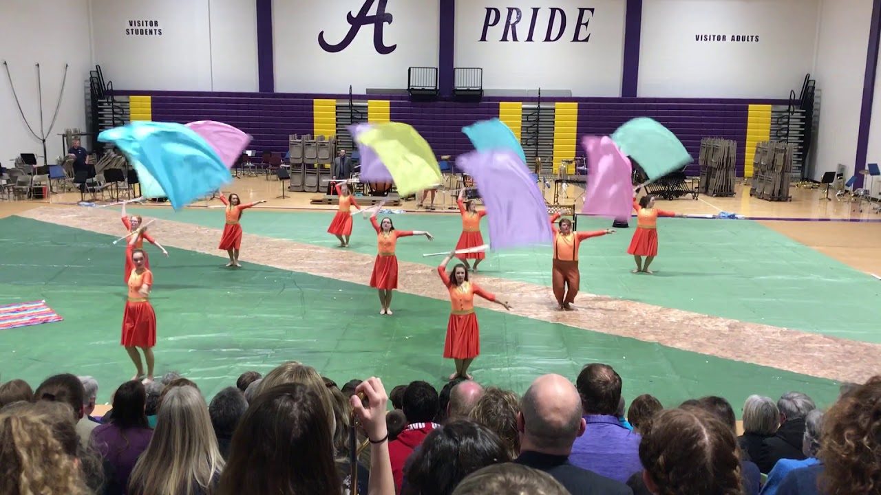 Angola high school winter guard 2018 “one chance” - YouTube
