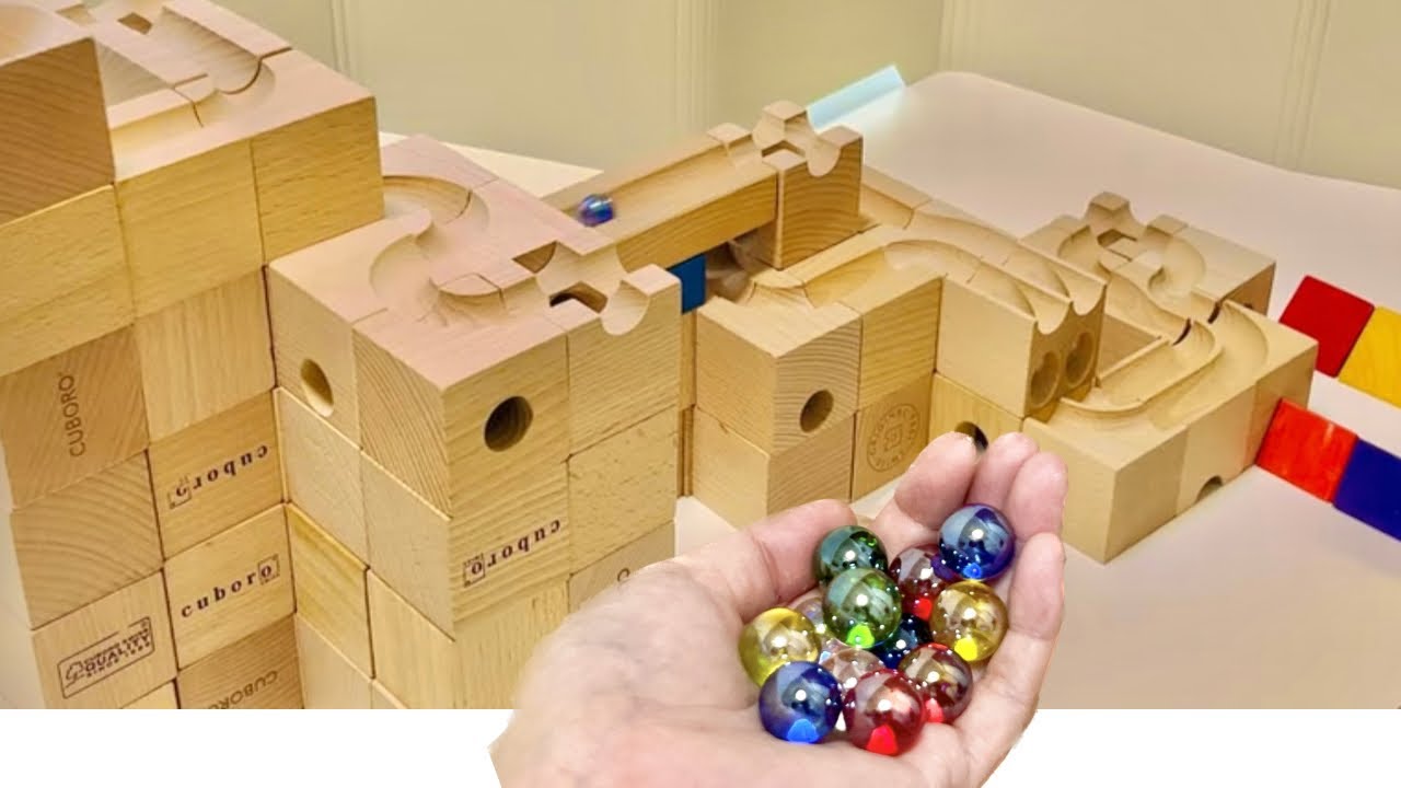 【marble run asmr】 HABA wave slope ⭐︎ CUBORO DUO ⭐︎ Cuboroの木製コース ⭐︎ ...
