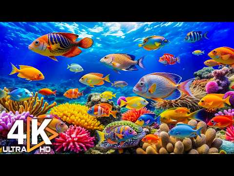 Stunning 4K Underwater Wonders + Amazing Fish, Coral Reefs & Sea Animals + Relaxing Music #13