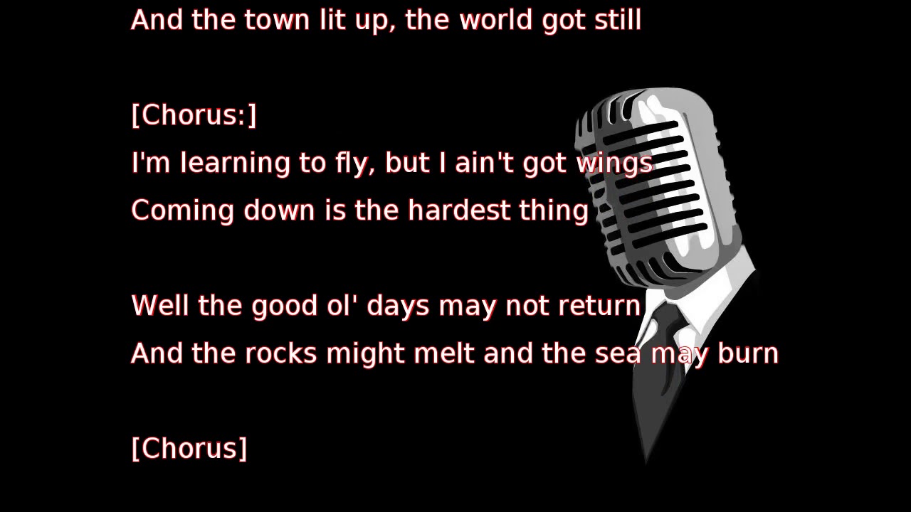 Tom Petty And The Heartbreakers - Learning to Fly (lyrics) - YouTube