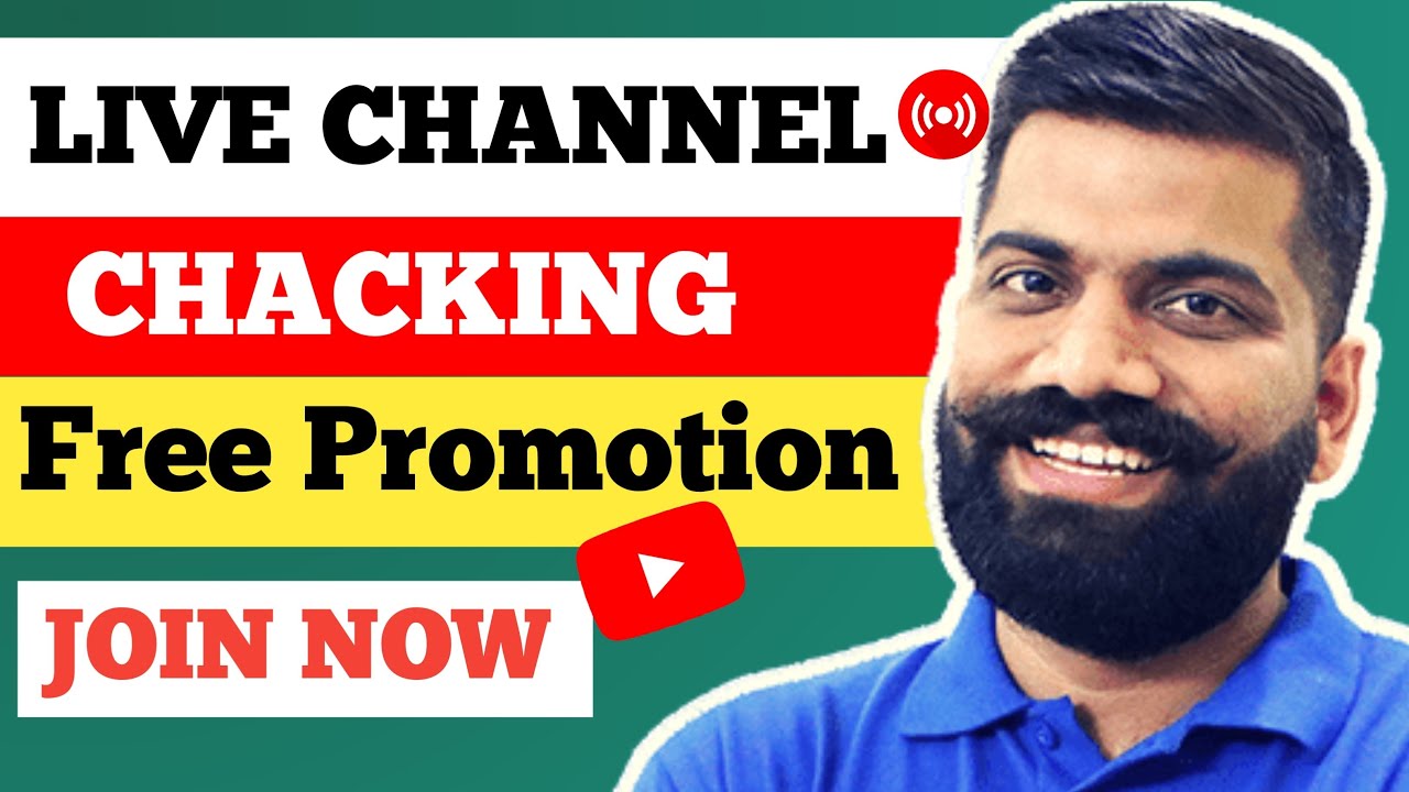 Live Channel Checking And Free Promotion - YouTube