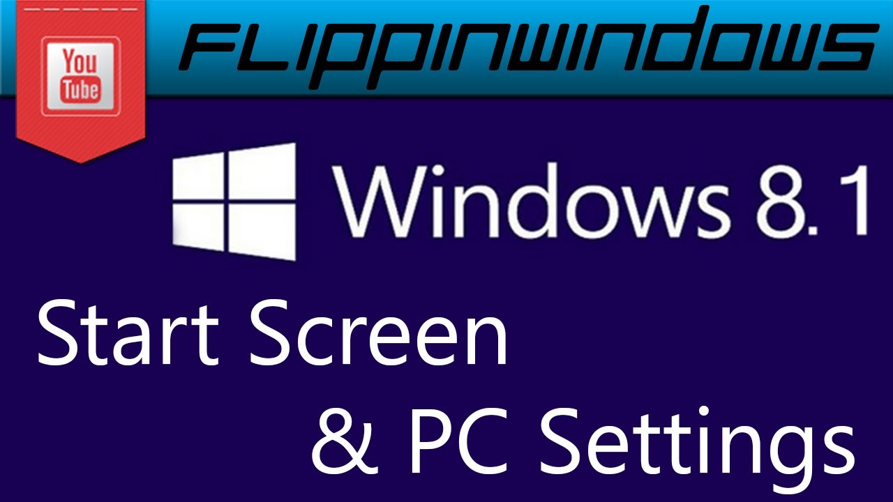 Windows 8.1 Preview | Start Screen & PC Settings - YouTube