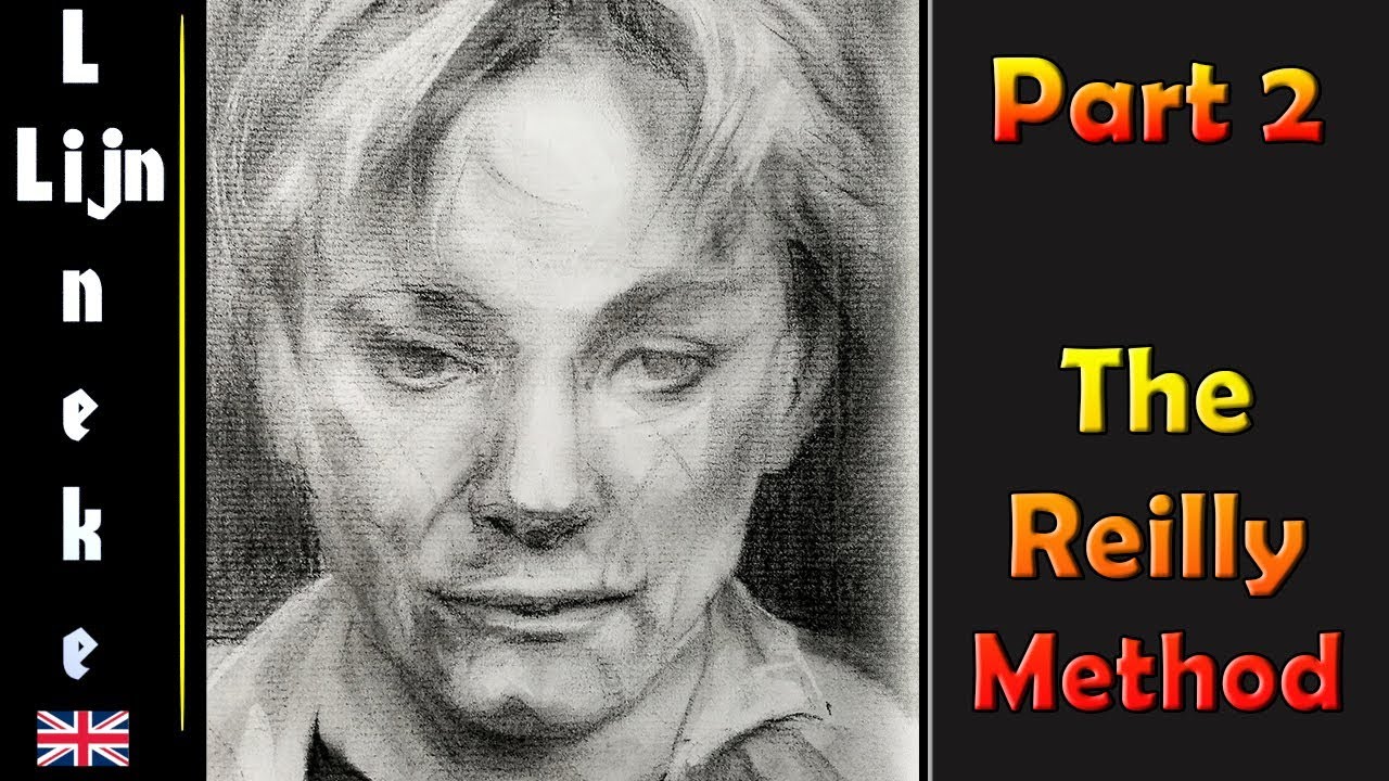 Draw the HEAD and FACE - REILLY METHOD - Part 2 Frontal - YouTube