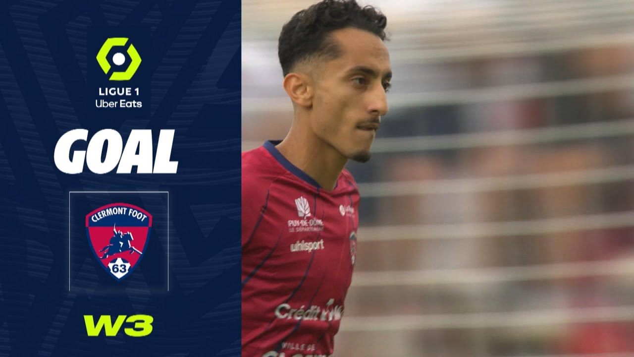 Goal Saïf-Eddine KHAOUI (6' - CF63) CLERMONT FOOT 63 - OGC NICE (1-0) 22/23 - YouTube