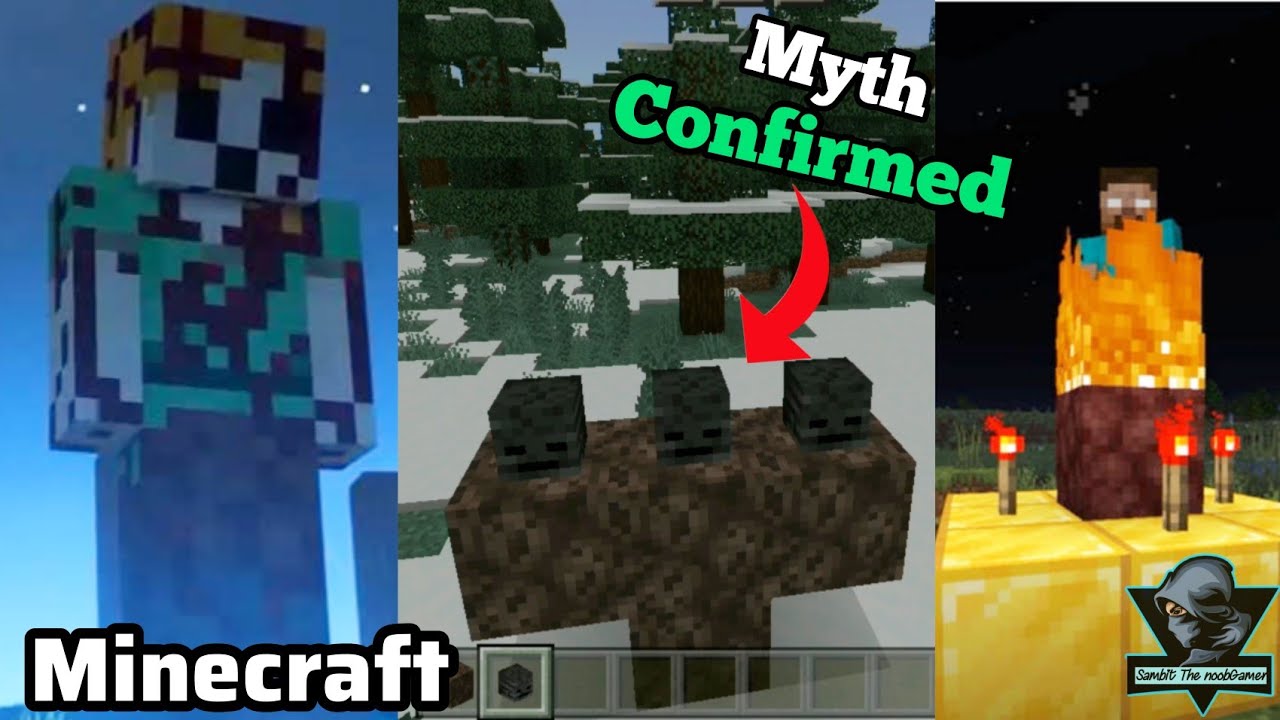 Busting Top 5 epic myths in Minecraft | Minecraft video | Sambit The ...