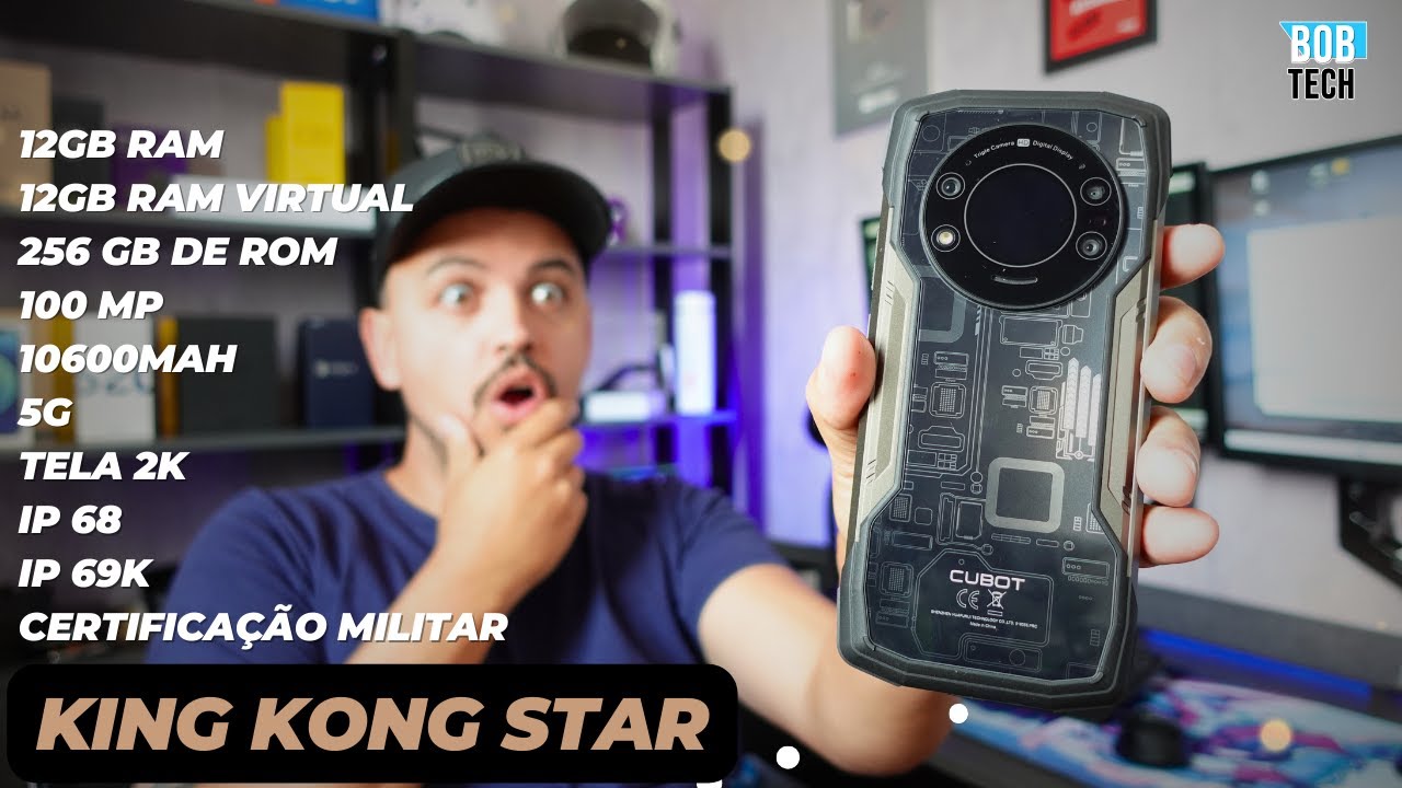 CUBOT KING KONG STAR - 24 GB RAM* / 256 GB ROM / 100 MP e BATERIA 10600 ...