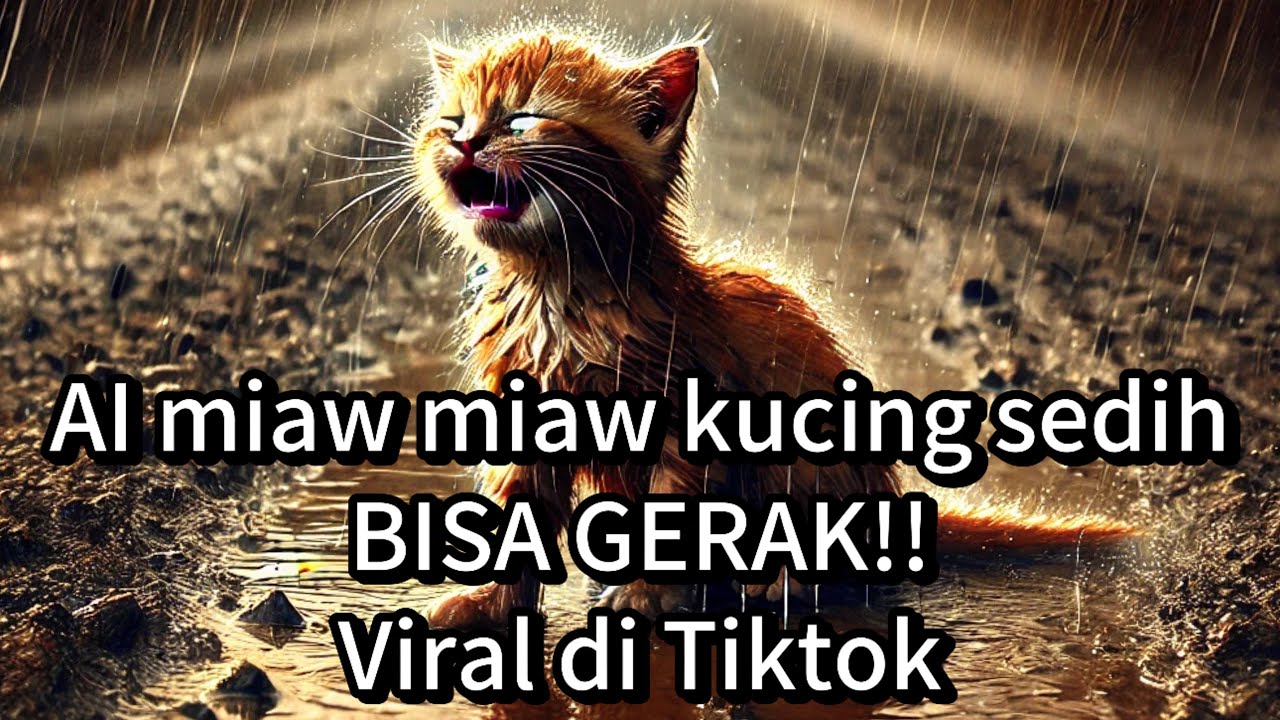 AI Kucing sedih miaw miaw miaw miaw sad cat viral tiktok sound | AI Art ...