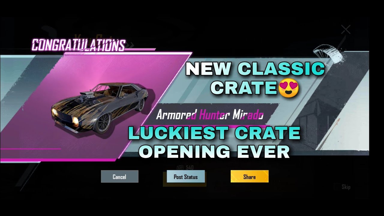 NEW CLASSIC CRATE ARMORED MIRADO😍 OPENING | BGMI - YouTube