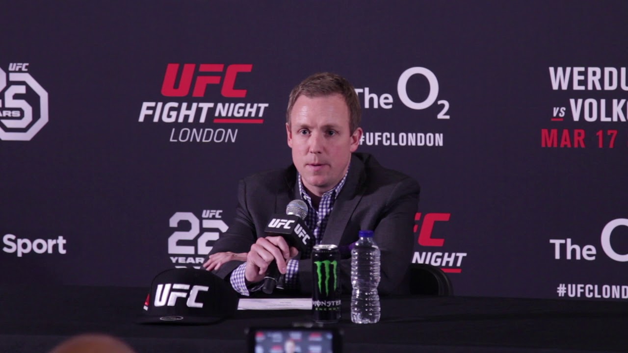 UFC London: VP David Shaw Post Fight Press Conference - YouTube