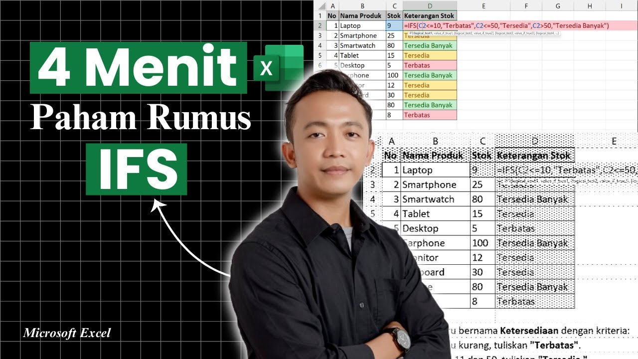 4 Menit Paham Rumus IFS - Microsoft Excel - YouTube