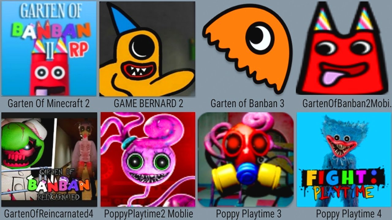 Garten Of Minecraft 2,GAME BERNARD 2,Garten of Banban 3,Garten 2 Mobile ...