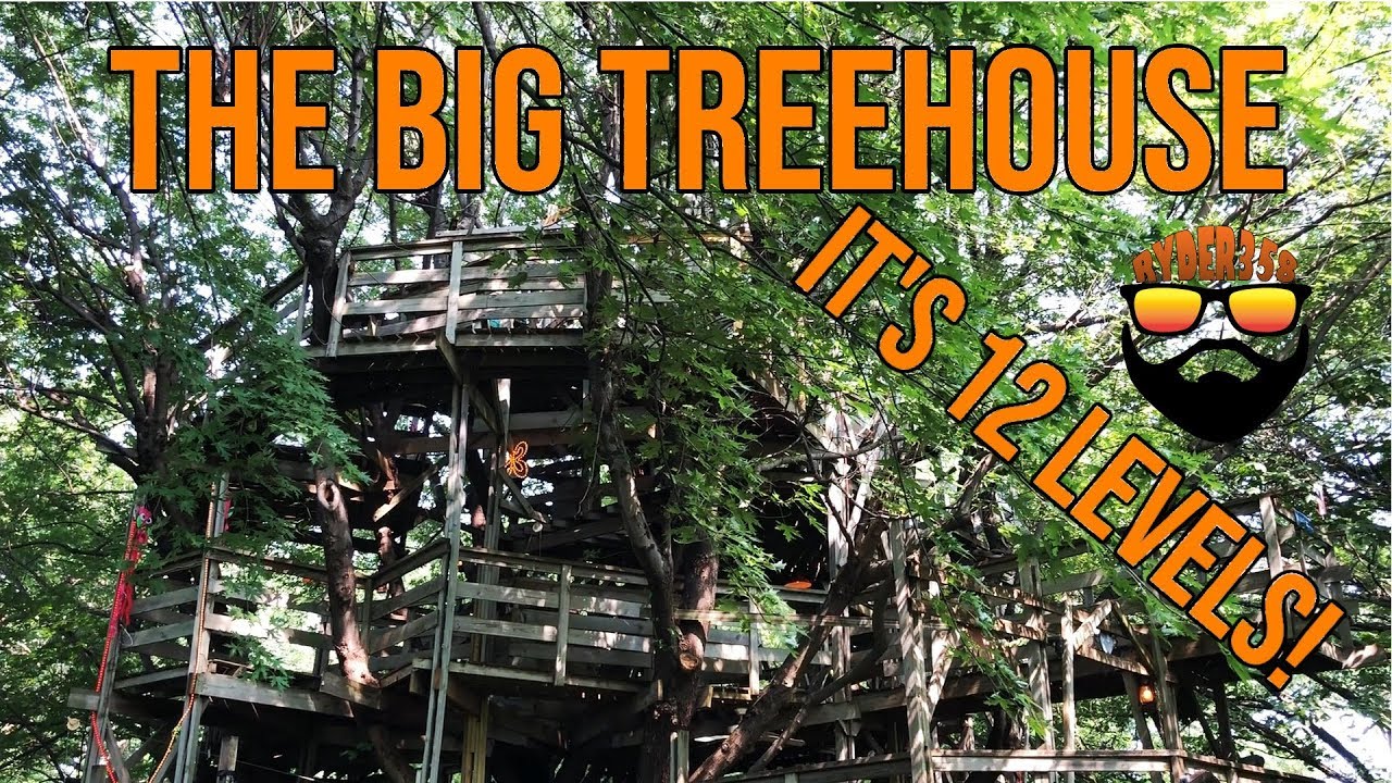The Big Treehouse - 12 Levels of Fun - YouTube