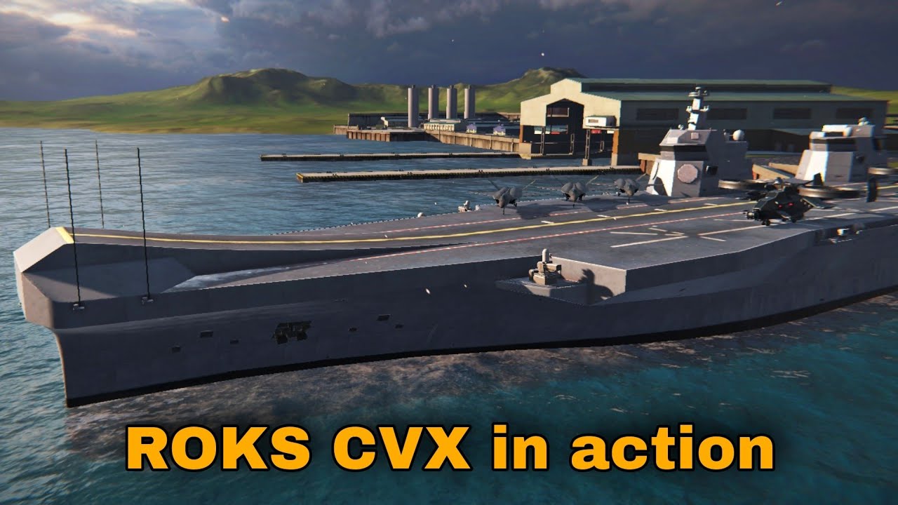Modern Warships: ROKS CVX in action. online gameplay - YouTube