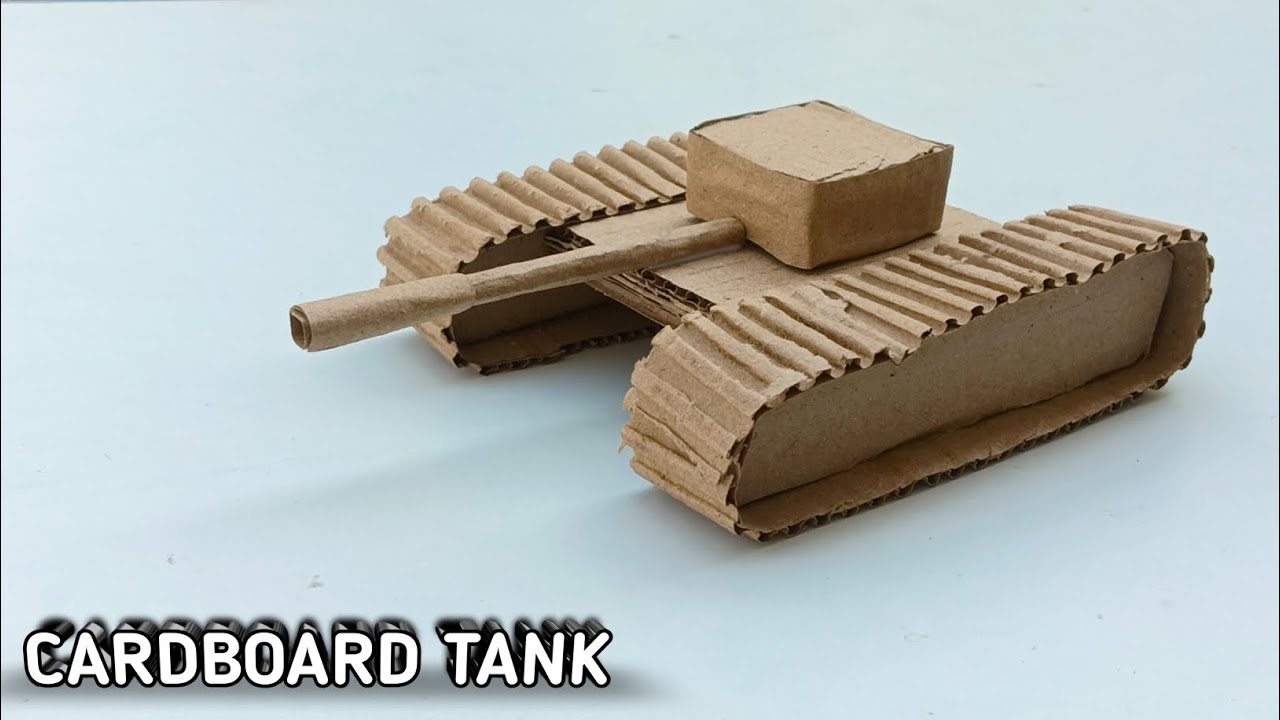 how to make cardboard tank - YouTube
