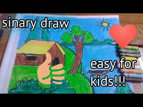 how to draw sinary with colour very easy process😯😯😯😯!! - YouTube
