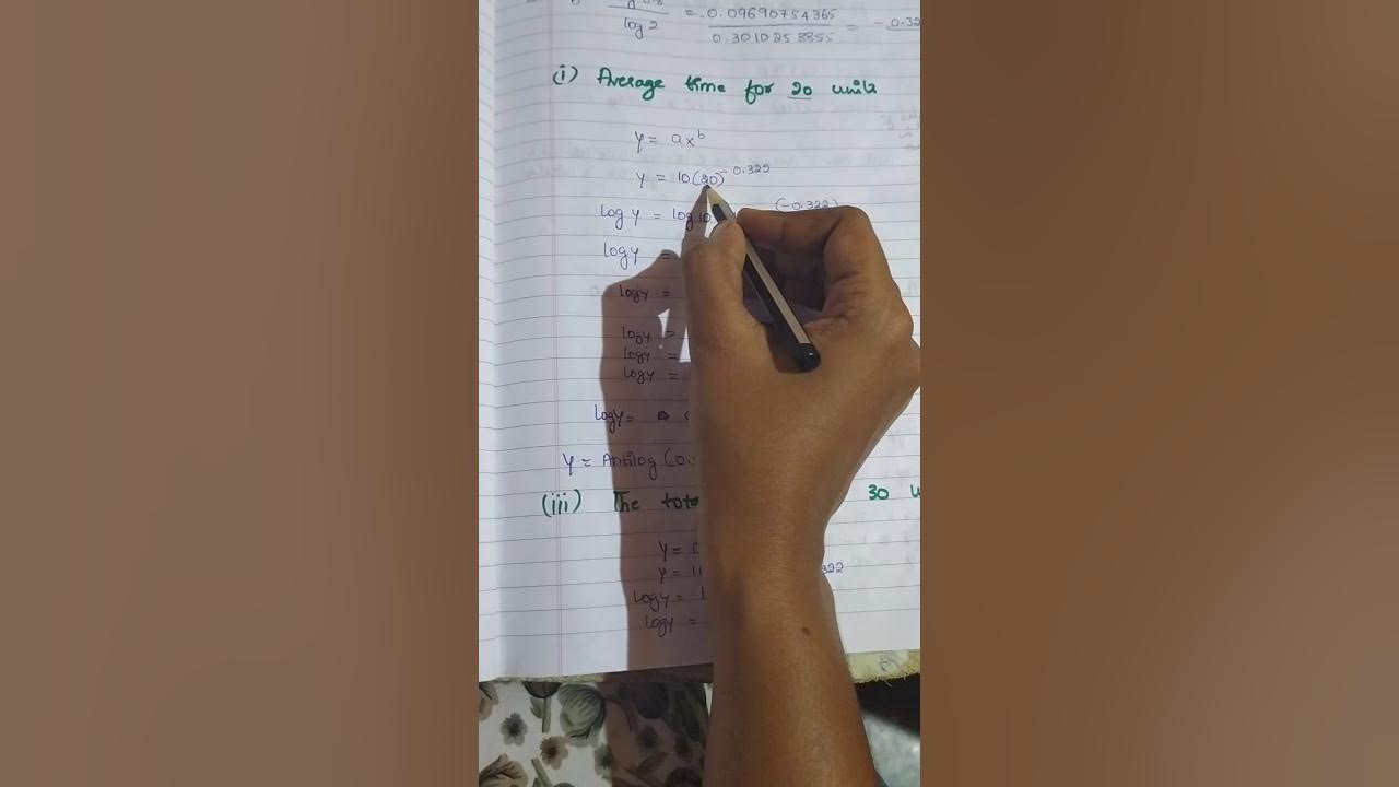 Chapter 3 II learning curve problems II problem 01 - YouTube