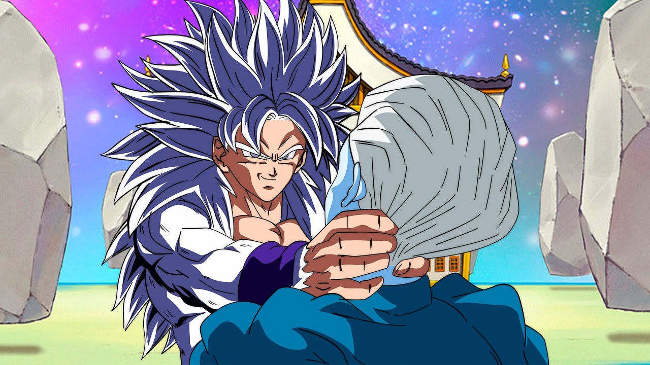 Goku loses control and has a vision of the future with his destructive ...