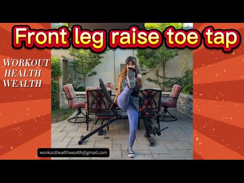 Front leg raise toe tap - YouTube