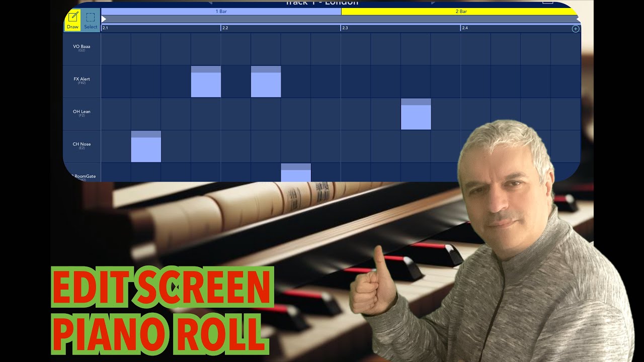 IOS Korg Gadget 3- Ultimate Guide Everything you need to know - Tutorial 5 [EDIT SCREEN, PIANO ...