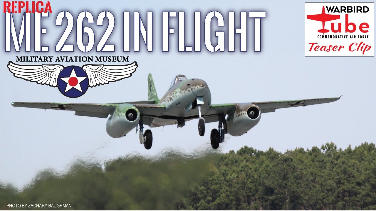Air2Air Footage of Replica 262 at Military Aviation Museum - YouTube