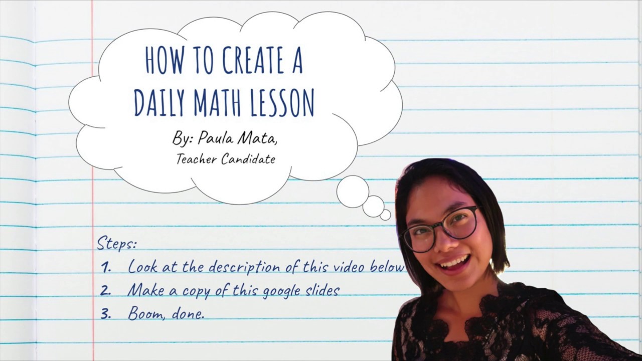 How to Create a Daily Math Lesson on Google Slides 👩🏻‍🏫👩🏻‍💻 - YouTube