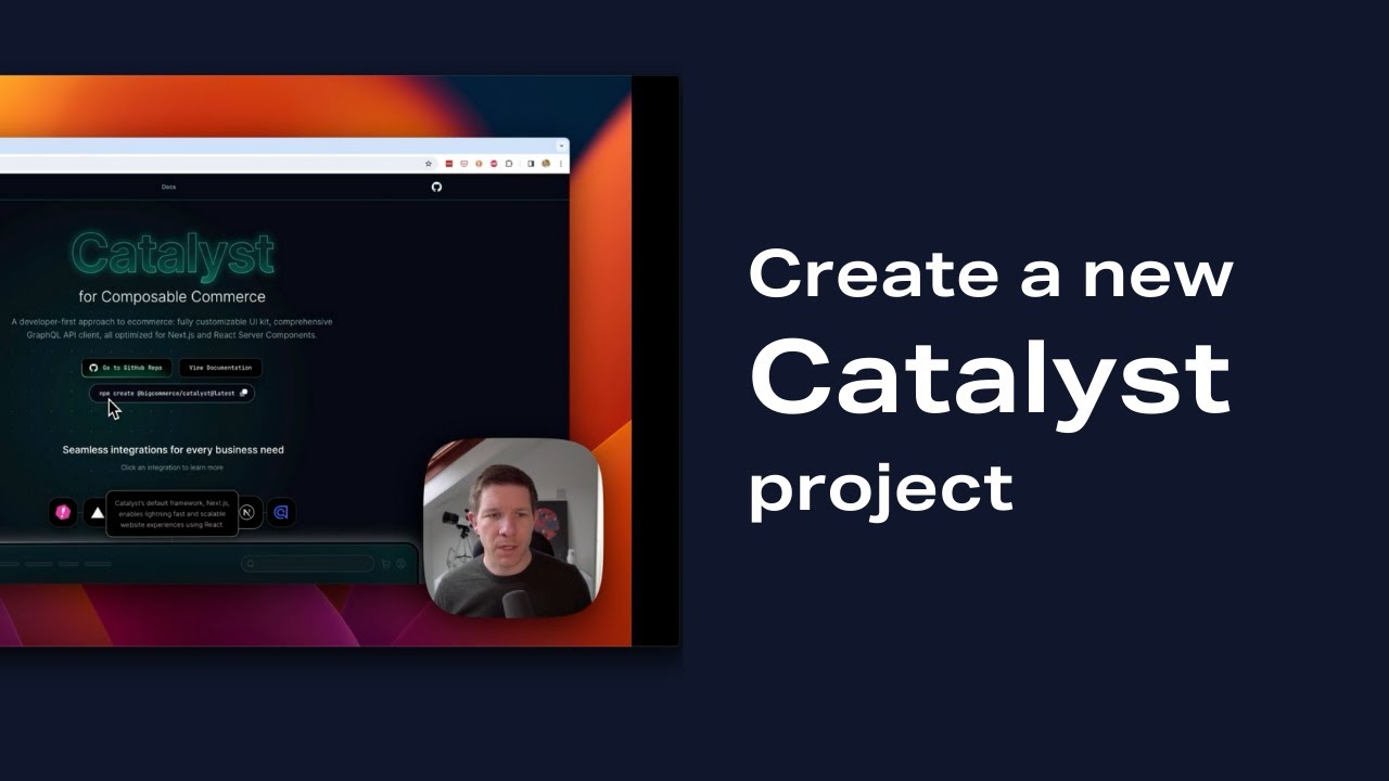 Create a new BigCommerce Catalyst project - YouTube