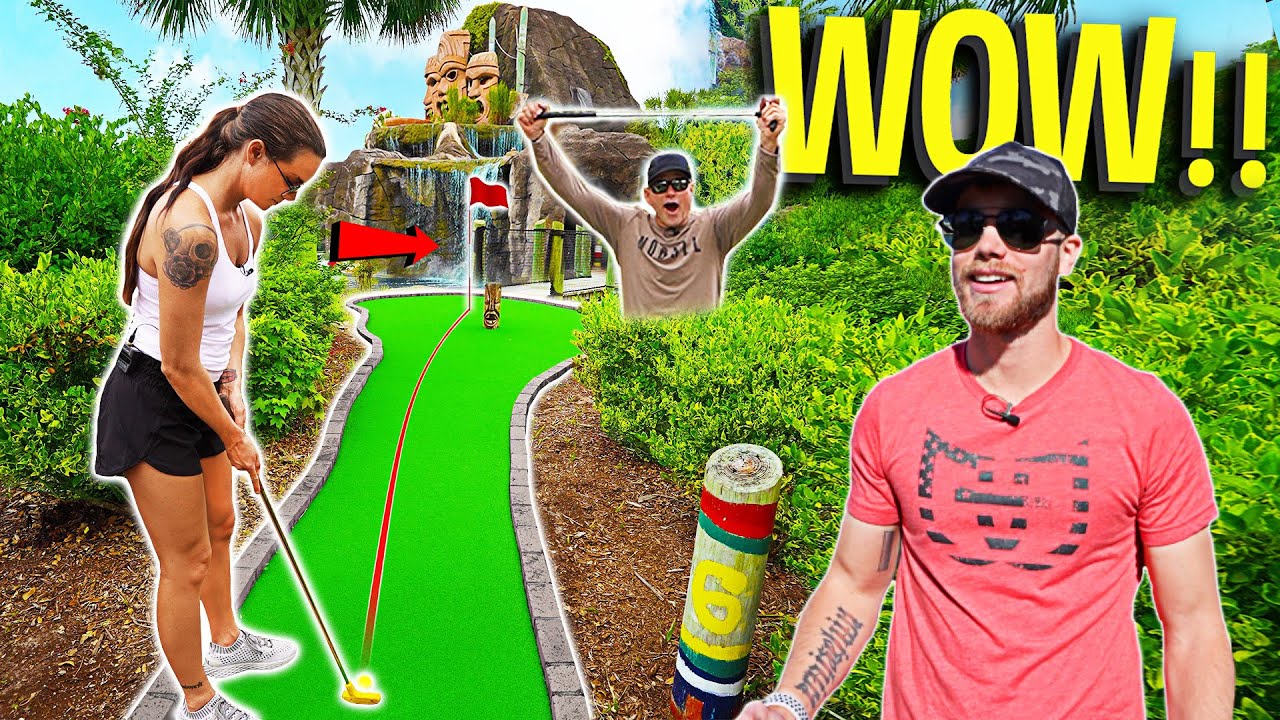 This Mini Golf Game was INTENSE! - Our Closest Game Ever! - YouTube