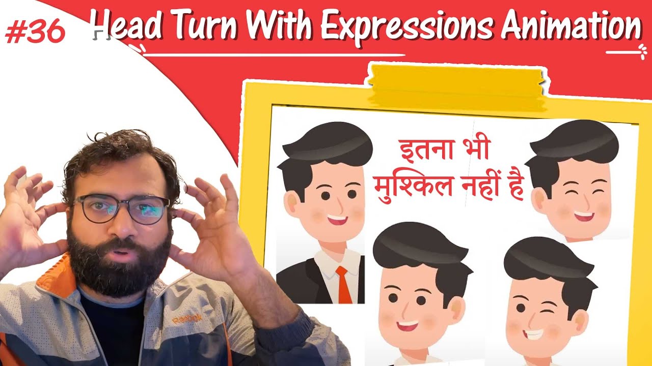How To Make Cartoon Head Turn With Expressions In 2d Ll Class36 Ll Adobe Animate Cc Youtube