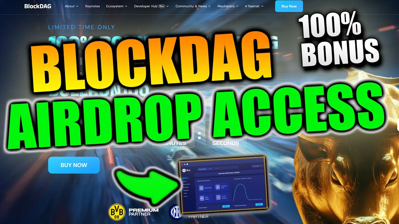 BlockDAG - 100% BONUS CODE - SECURE YOUR EARLY AIRDROP ACCESS! Expiring ...