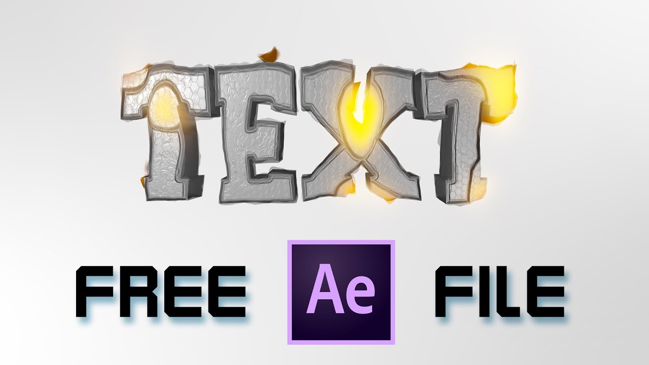 Free After Effect Template - Title into Fire Disappear - YouTube