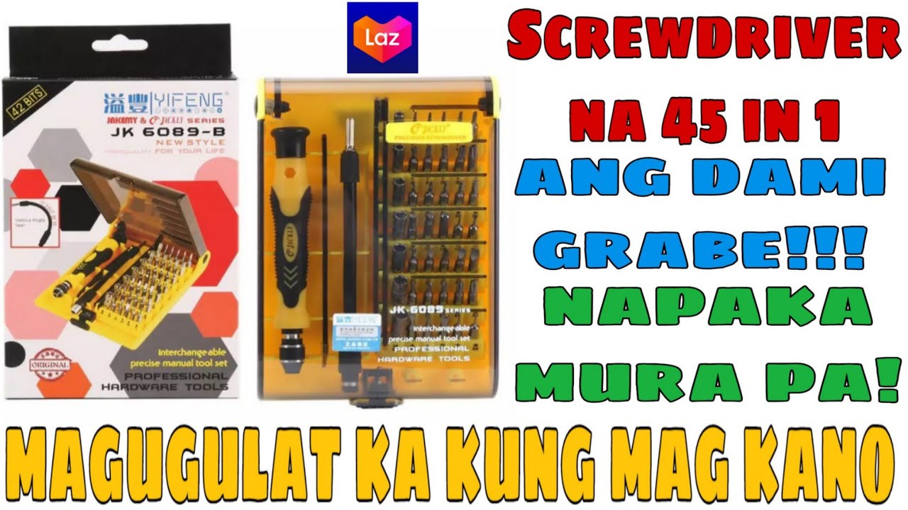 JAKEMY Precision 45 in 1 Screwdriver Set JK 6089 C UNBOXING and REVIEW ...