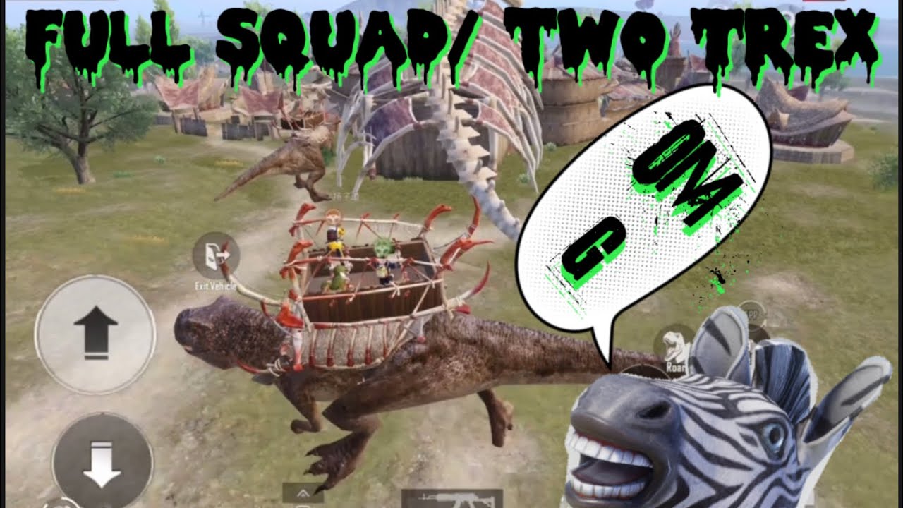 TWO T-REX(NEW UPDATE) CRAZY ZEBRA - YouTube