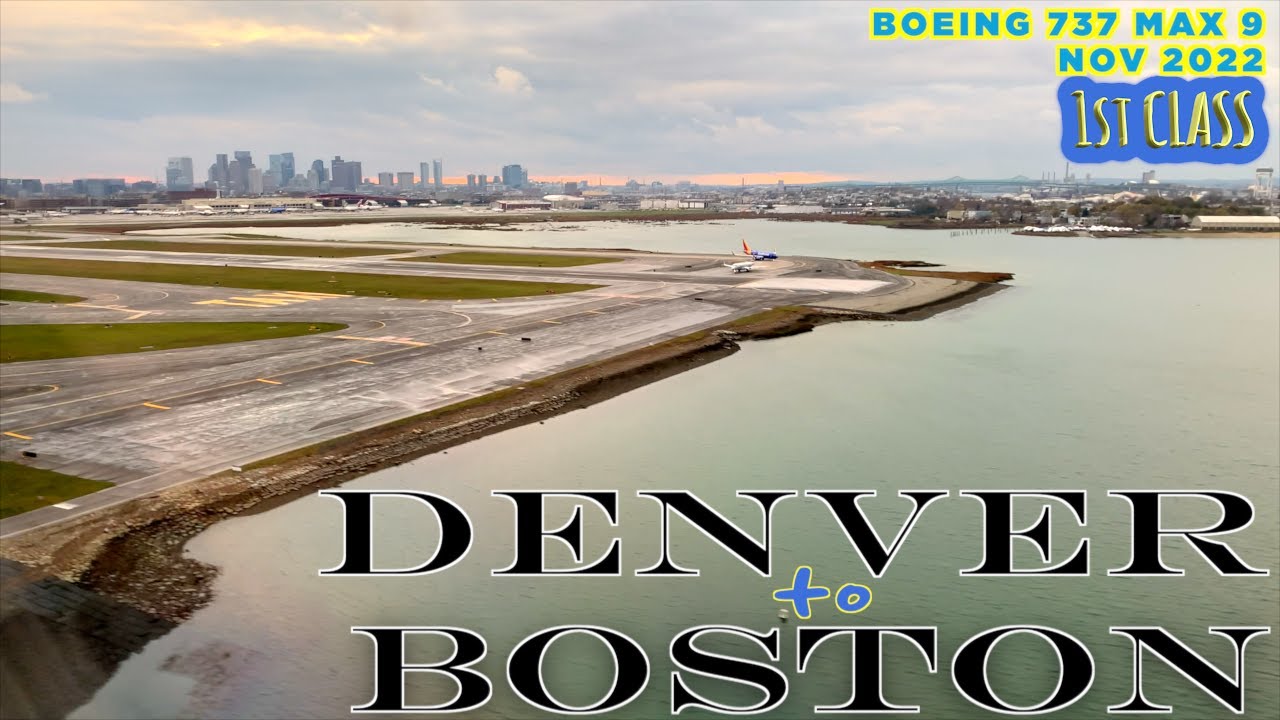 Flying Denver to Boston - Boeing 737 Max 9 - United Airlines - Full ...