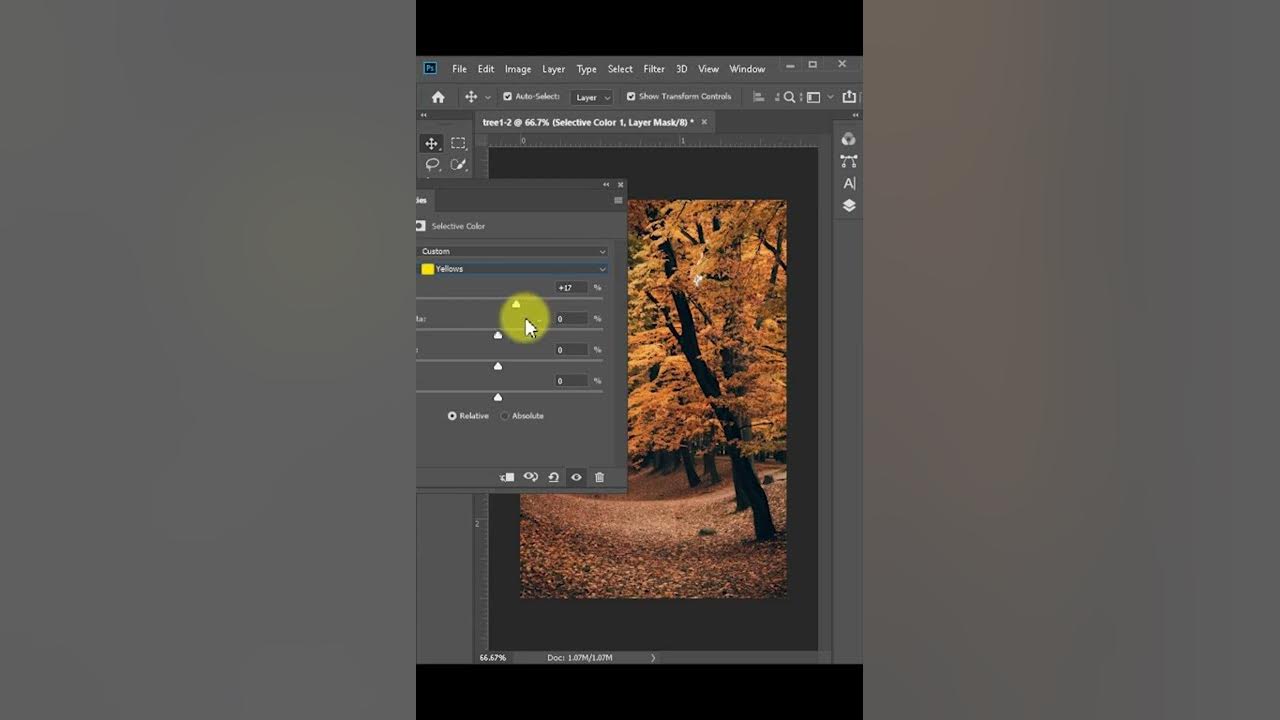 use selective color in photoshop - YouTube