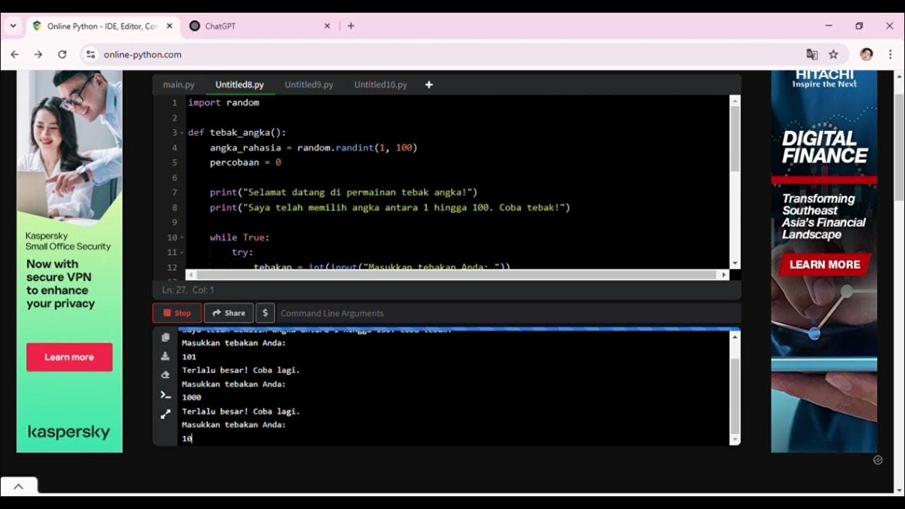 ALGORITMA DAN PEMROGRAMAN "PROYEK SEDERHANA" - YouTube