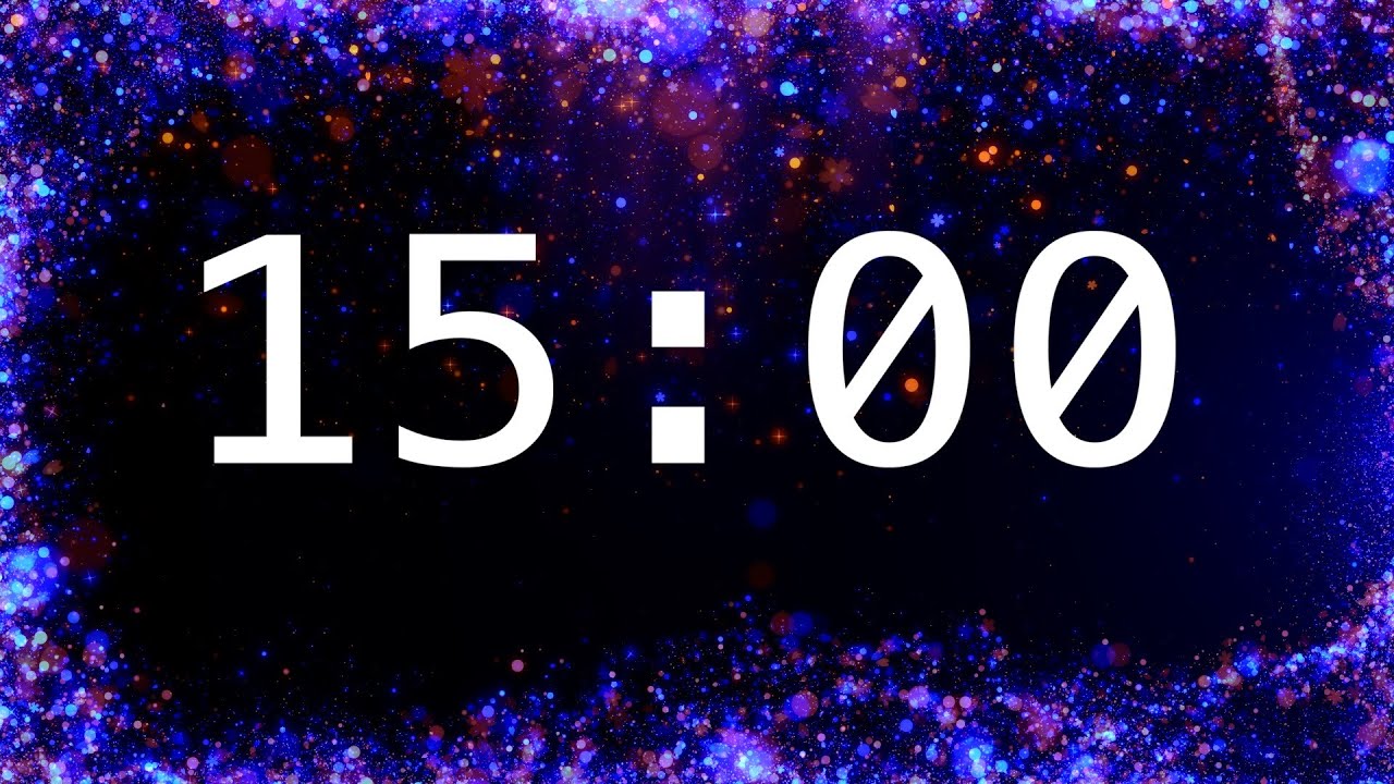 15 Minute Countdown Timer with Alarm | Frame that Changes Color ...